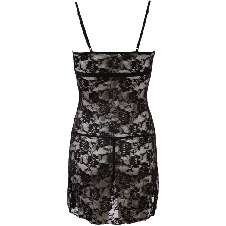 Cottelli Collection - Neglisje med Blomsterblonder - Plus Size